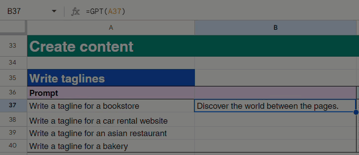 ChatGPT for Google Sheets - How-to guide • Gptforwork.com