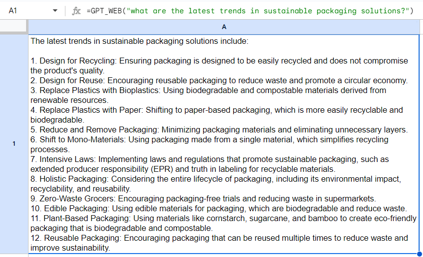 ChatGPT for Google Sheets - How-to guide • Gptforwork.com